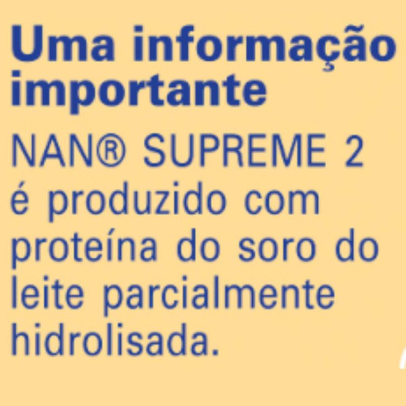 Fórmula Infantil Nan Supreme 2 800g Com Preço Baixo - PoupaFarma