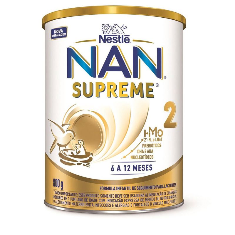 Fórmula Infantil Nan Supreme 2 800g Com Preço Baixo - PoupaFarma