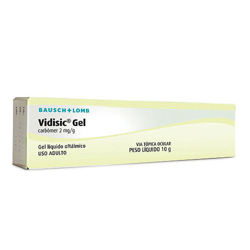 Vidisic Gel Oftalmico Esteril 2mg/g 10g - PoupaFarma