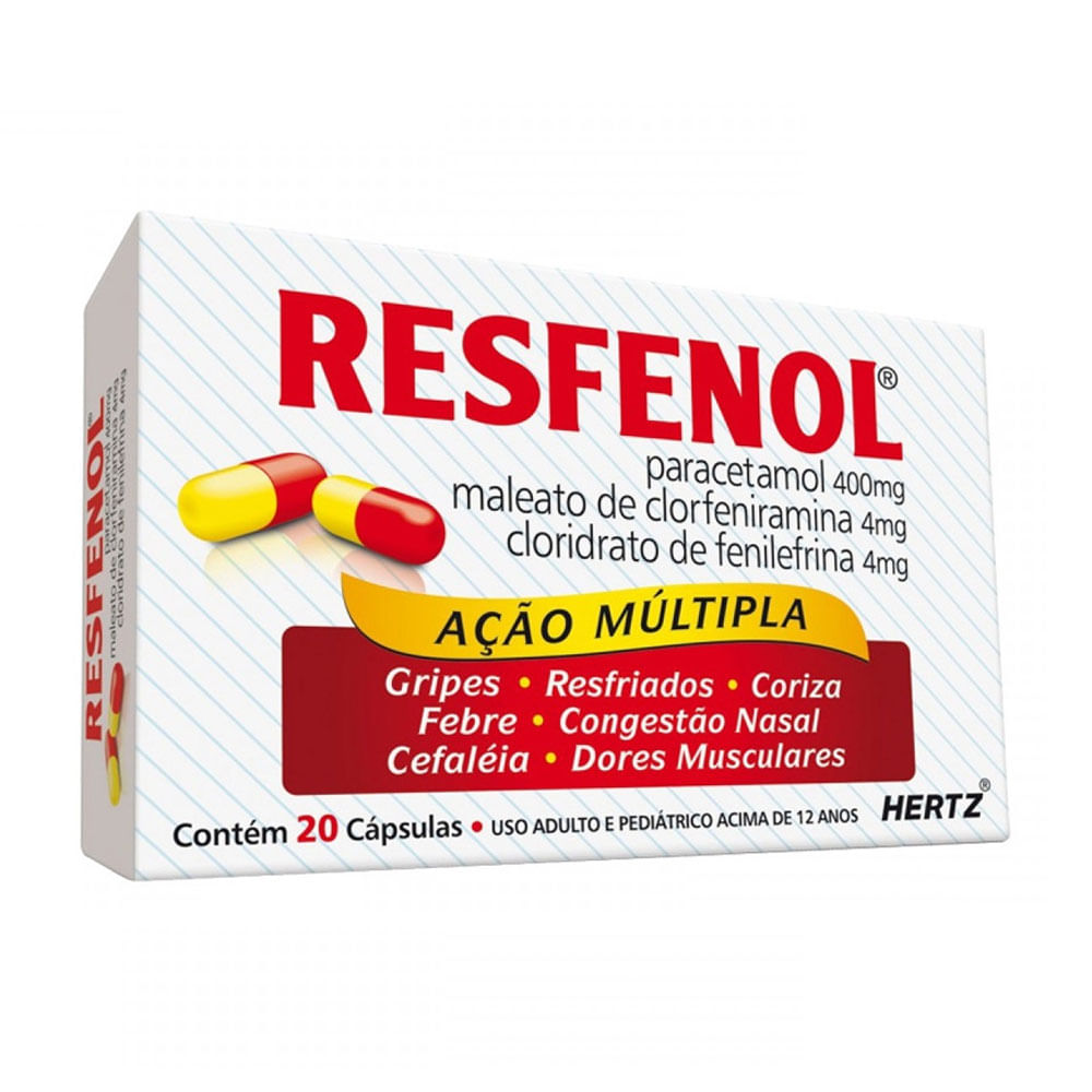 Resfenol Com 20 Capsulas - PoupaFarma