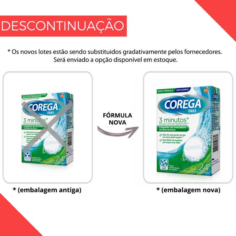 Corega Tabs Limpador de Dentadura 6 Comprimidos - PoupaFarma