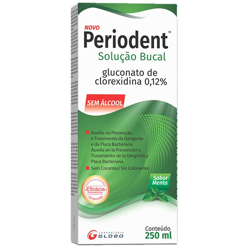 Enxaguante Bucal Periodent Sem Álcool 250ml - PoupaFarma